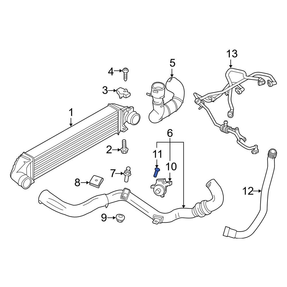 Ford OE W716796S300 - Turbocharger Wastegate Actuator Bolt