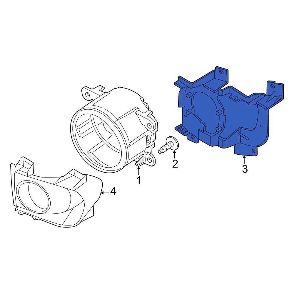 Ford OE M2DZ15266B - Left Fog Light Bracket