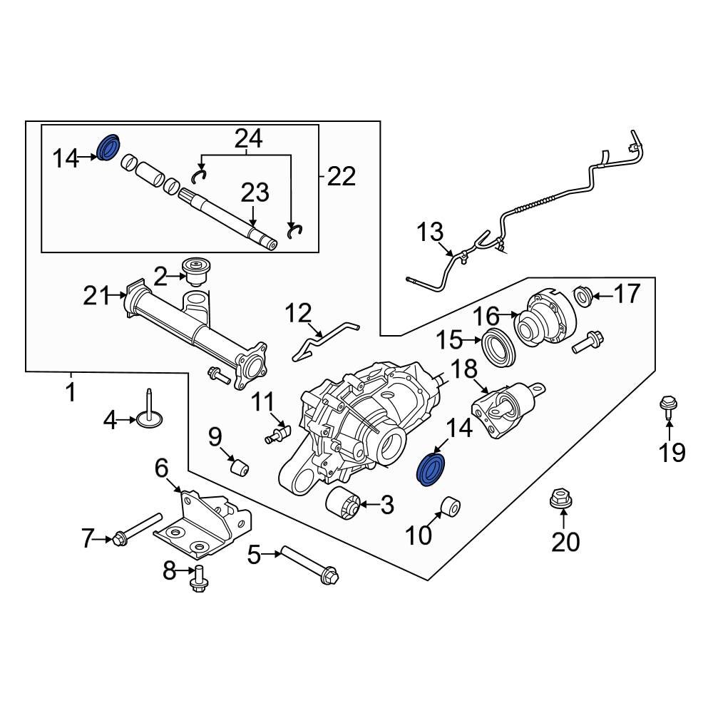 Ford OE MB3Z4B416A - Front Drive Axle Shaft Seal