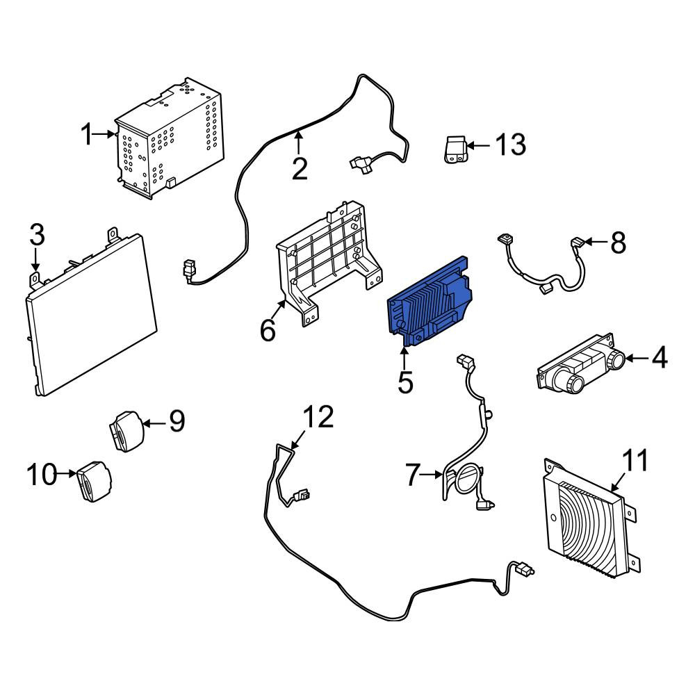 Ford OE SU5Z14G371BA - GPS Navigation Control Module