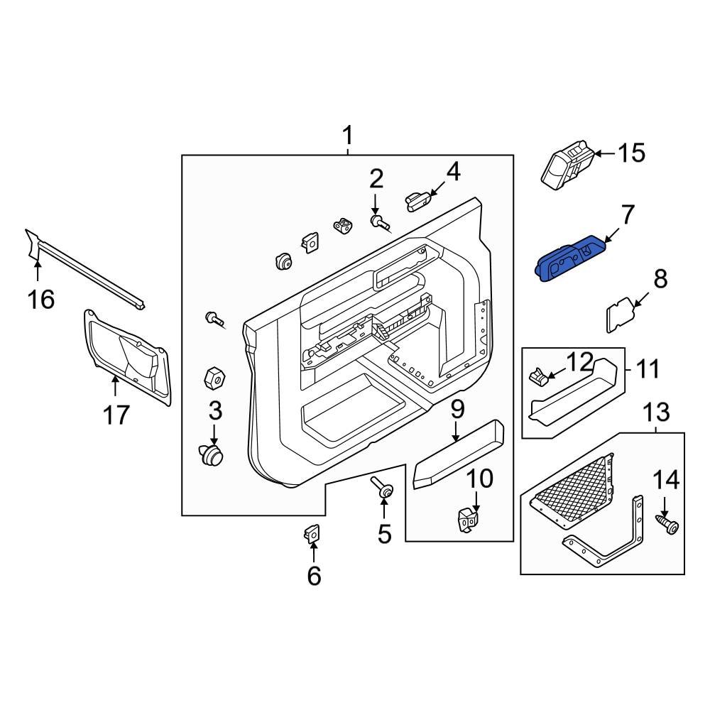 Ford OE M2DZ7822601AC - Front Left Inner Interior Door Handle
