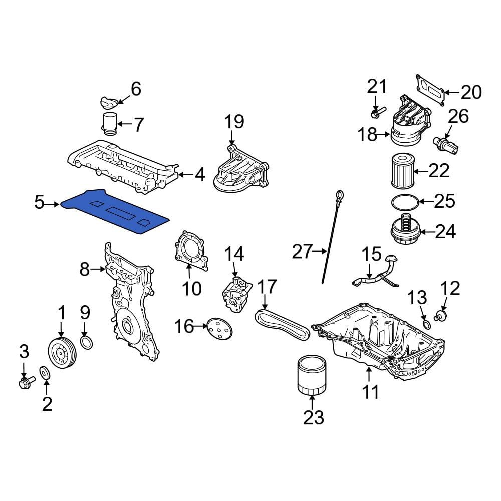 Ford OE 1S7Z6584BA - Engine Valve Cover Gasket