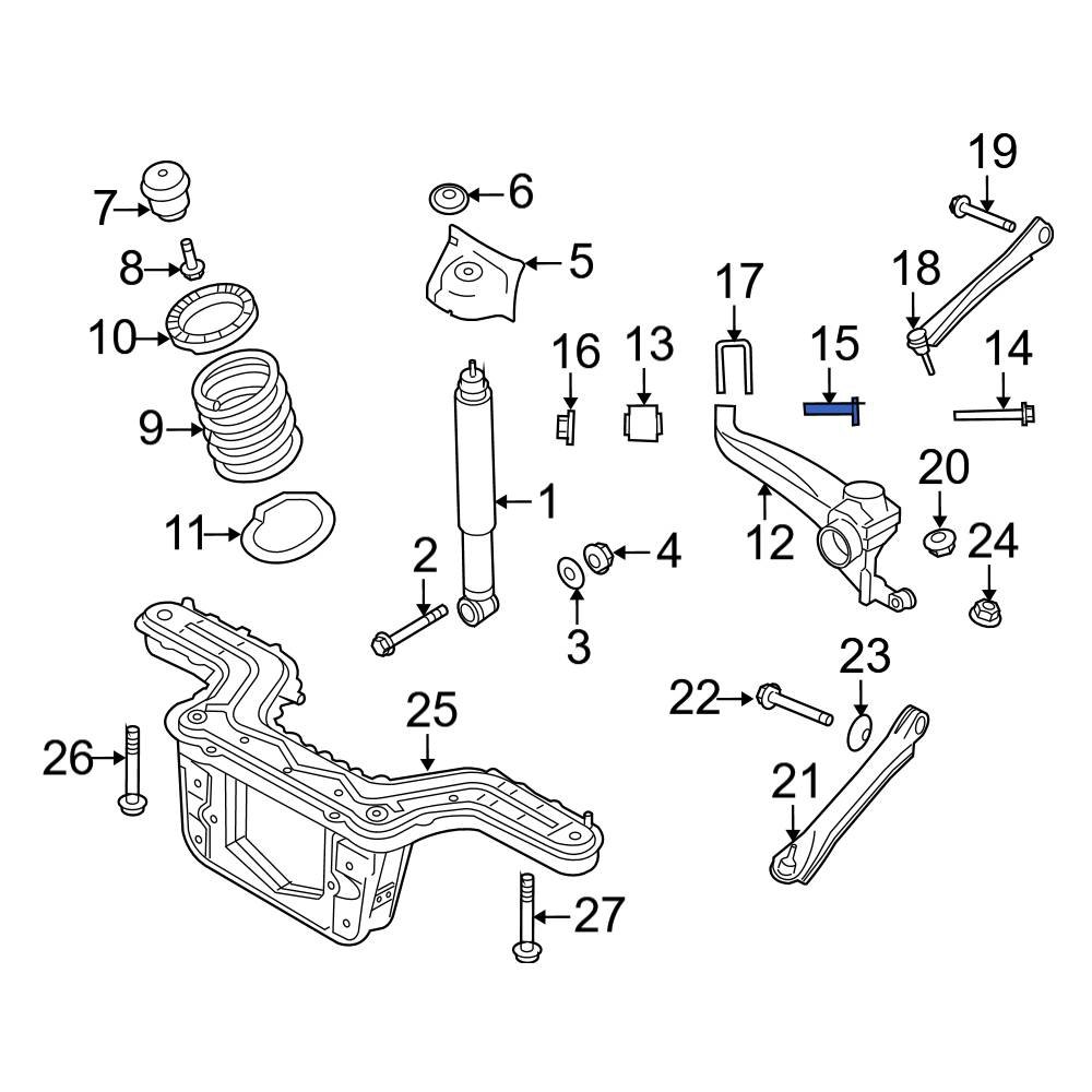 Ford OE 6L8Z5K751A - Rear Alignment Camber Adjusting Eccentric Bolt