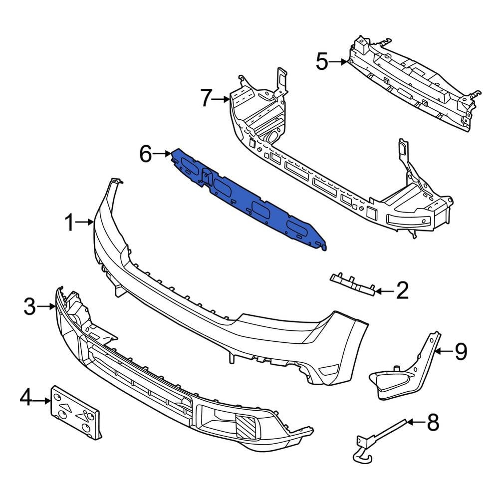 Ford OE NZ6Z17C882B - Front Bumper Impact Absorber
