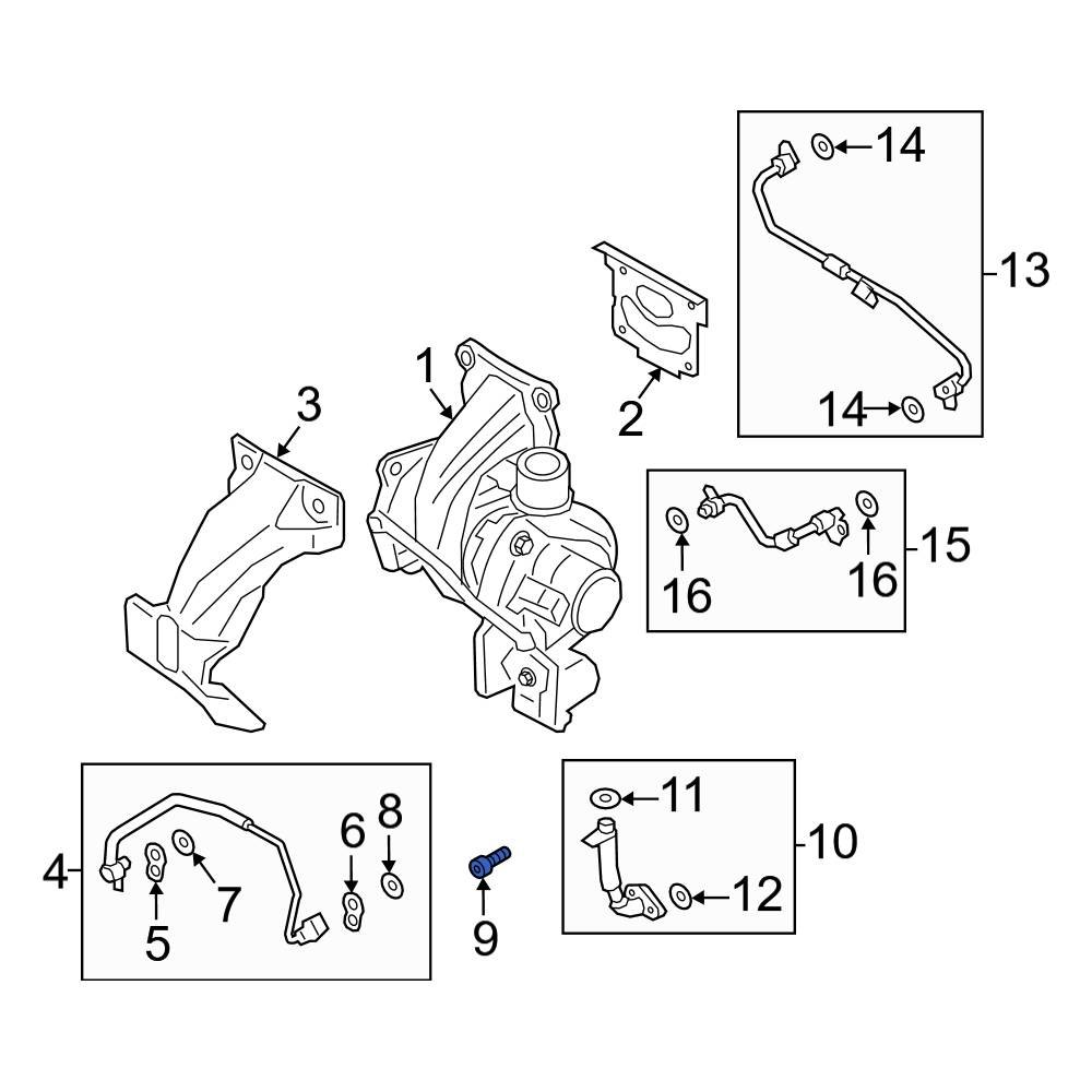 Ford OE JT4Z6C683A - Turbocharger Boost Pressure Solenoid Filter