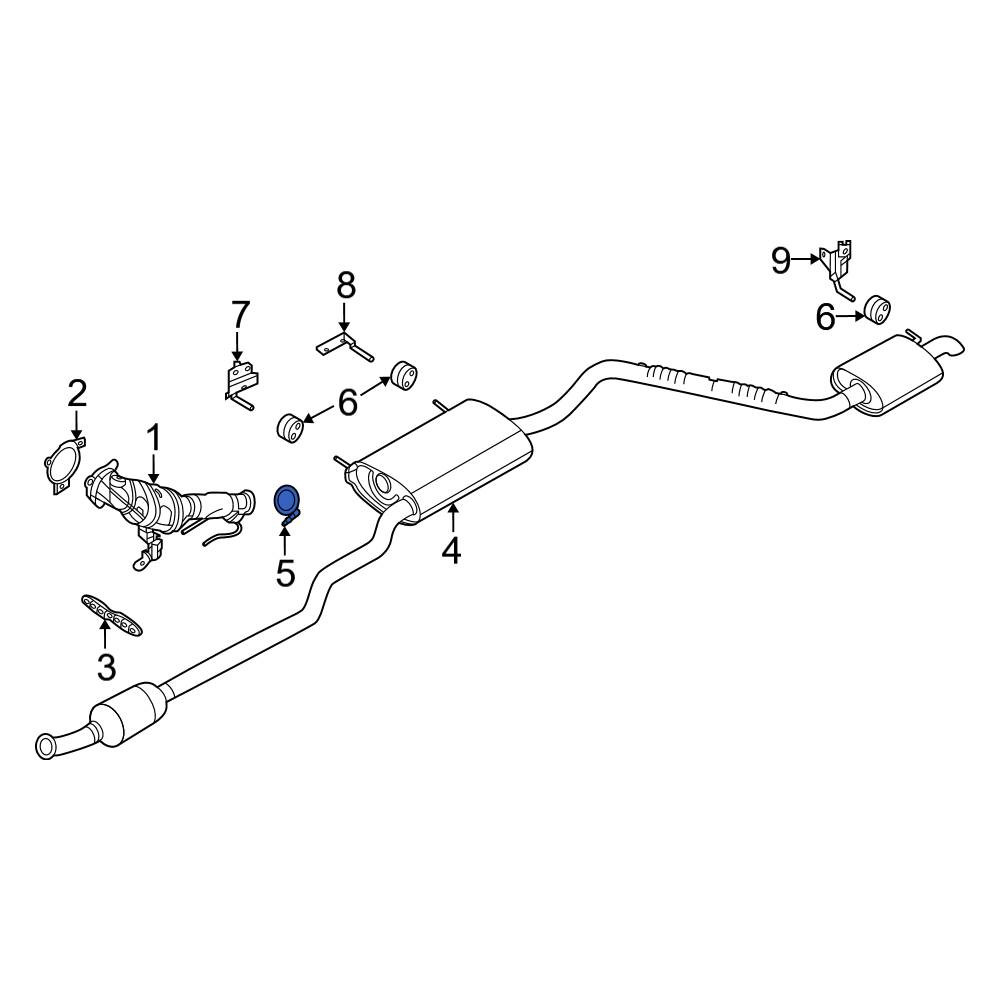 Ford OE LX6Z5A215D - Exhaust Clamp