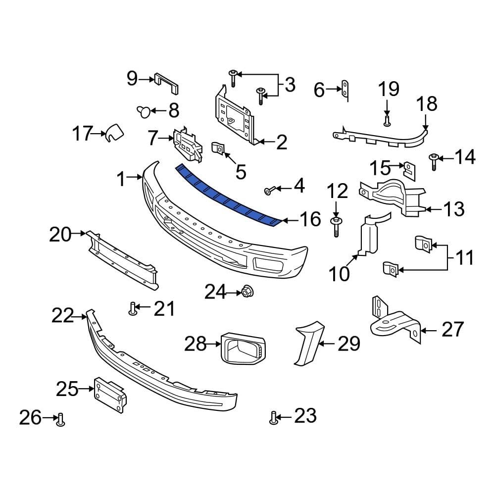 Ford OE LC3Z17C829AA - Front Bumper Step Pad