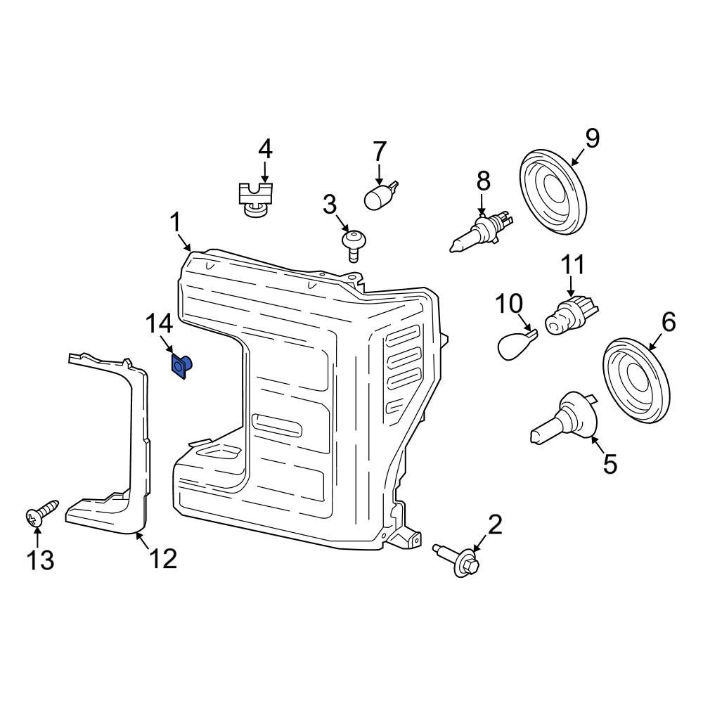 Ford OE W718524S300 - Headlight Grommet
