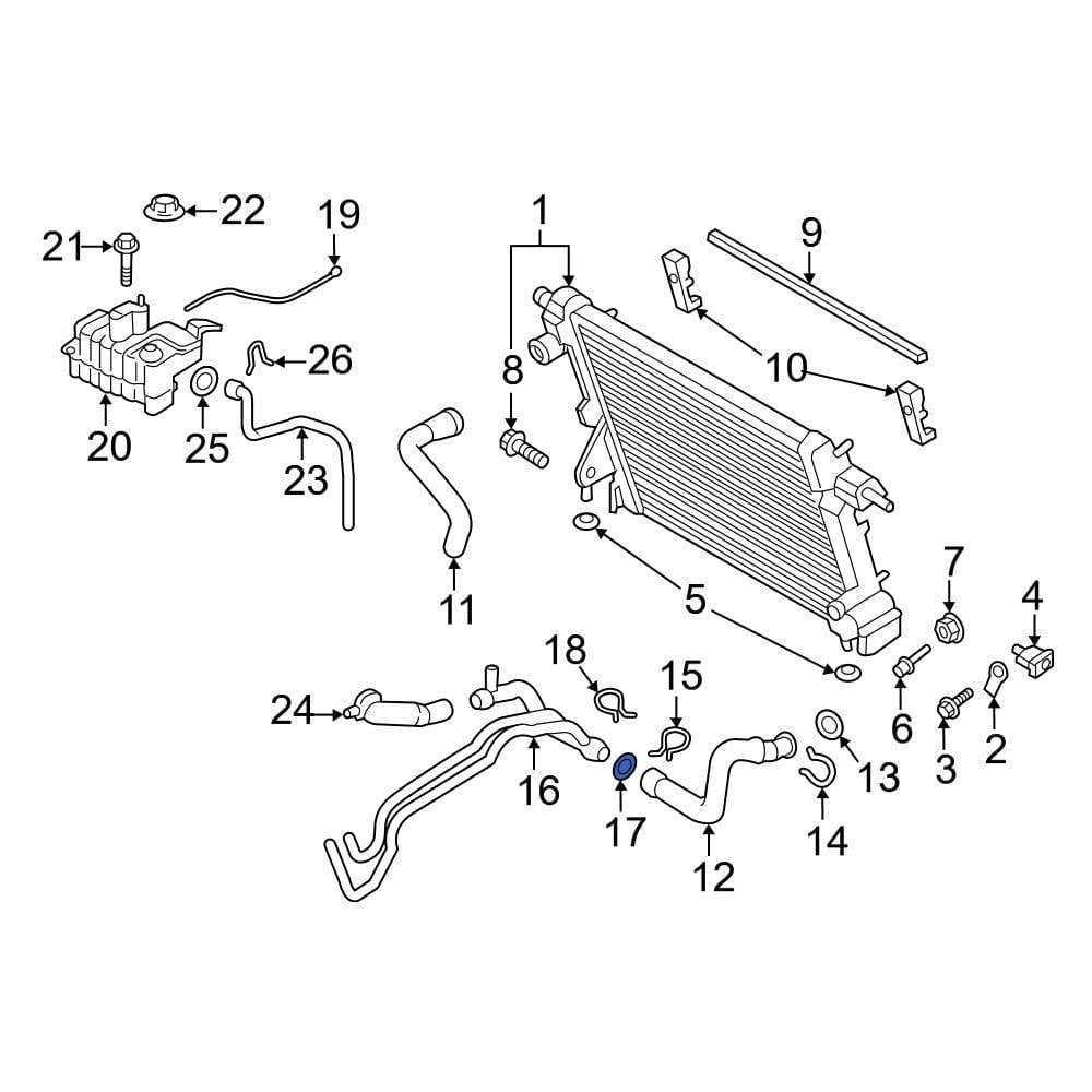 Ford OE AC3Z8527A - Engine Water Pump Outlet Pipe O-Ring