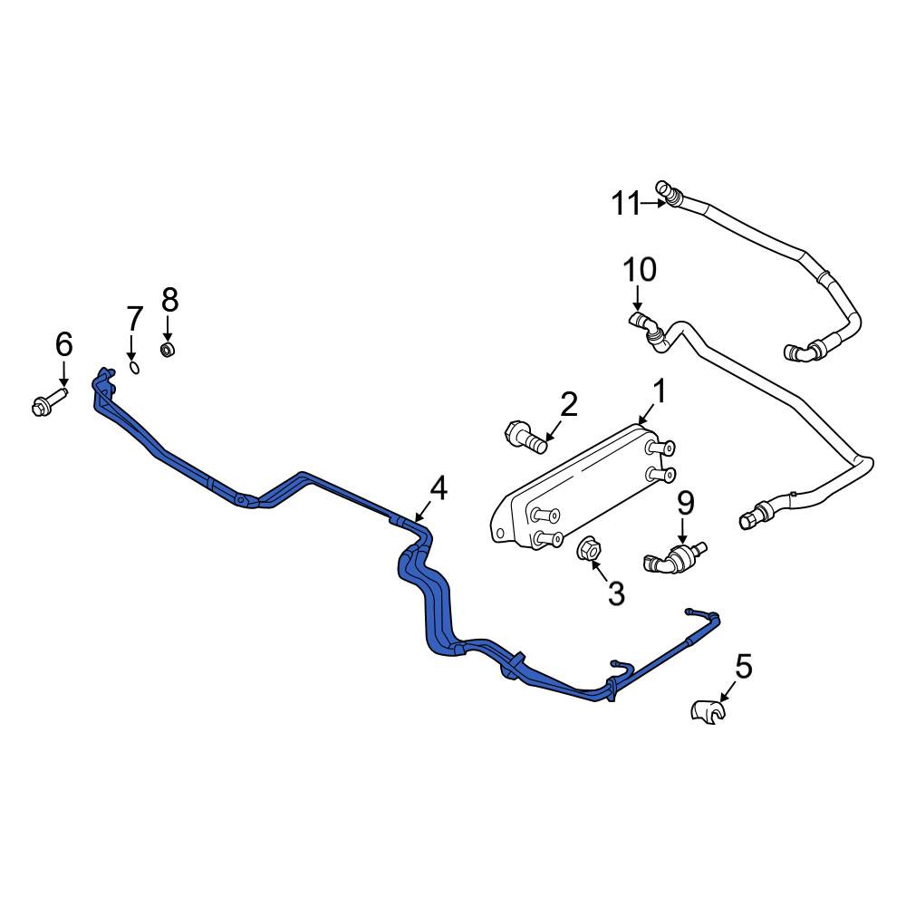 Ford OE HC3Z7R081H - Automatic Transmission Oil Cooler Hose Assembly