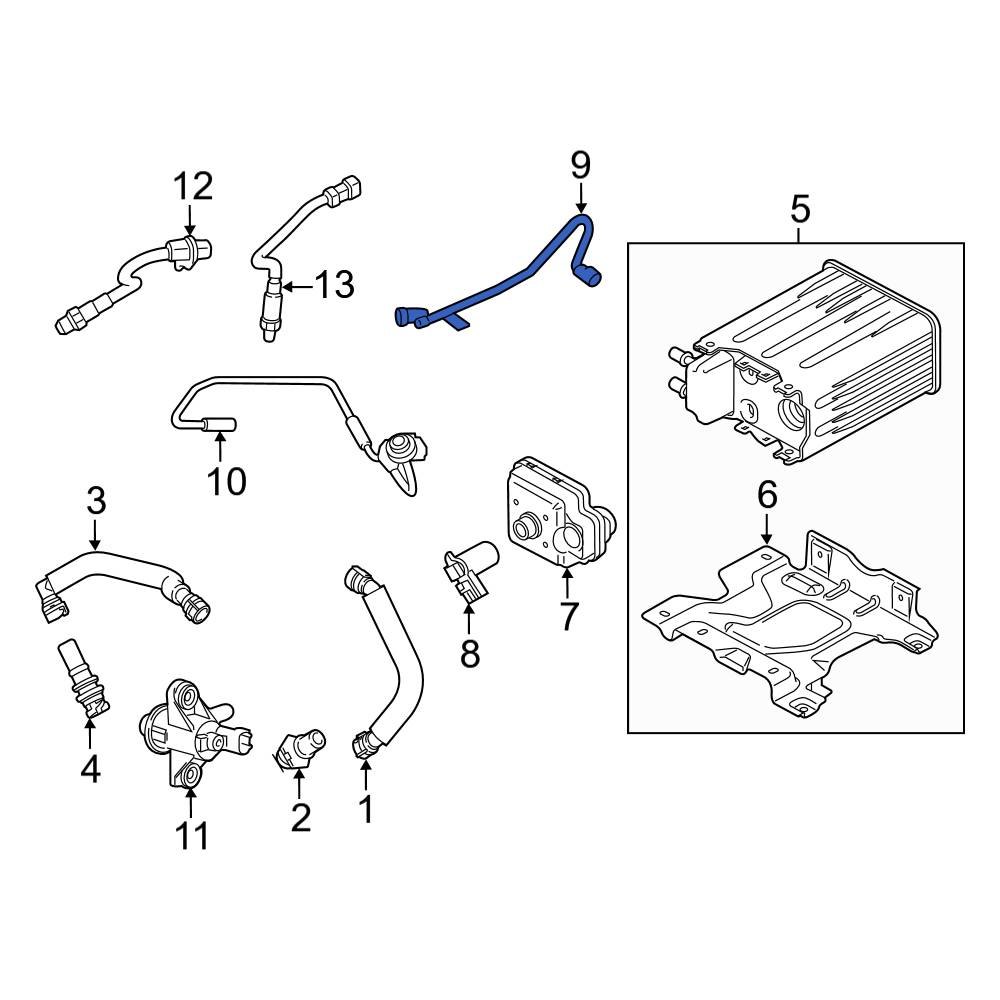 Ford OE HC3Z9D683A - Evaporative Emissions System Lines