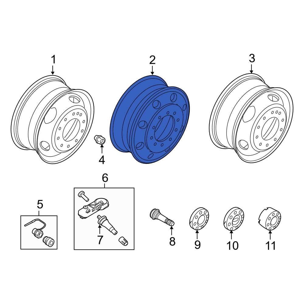Ford OE LC3Z1007J - Wheel