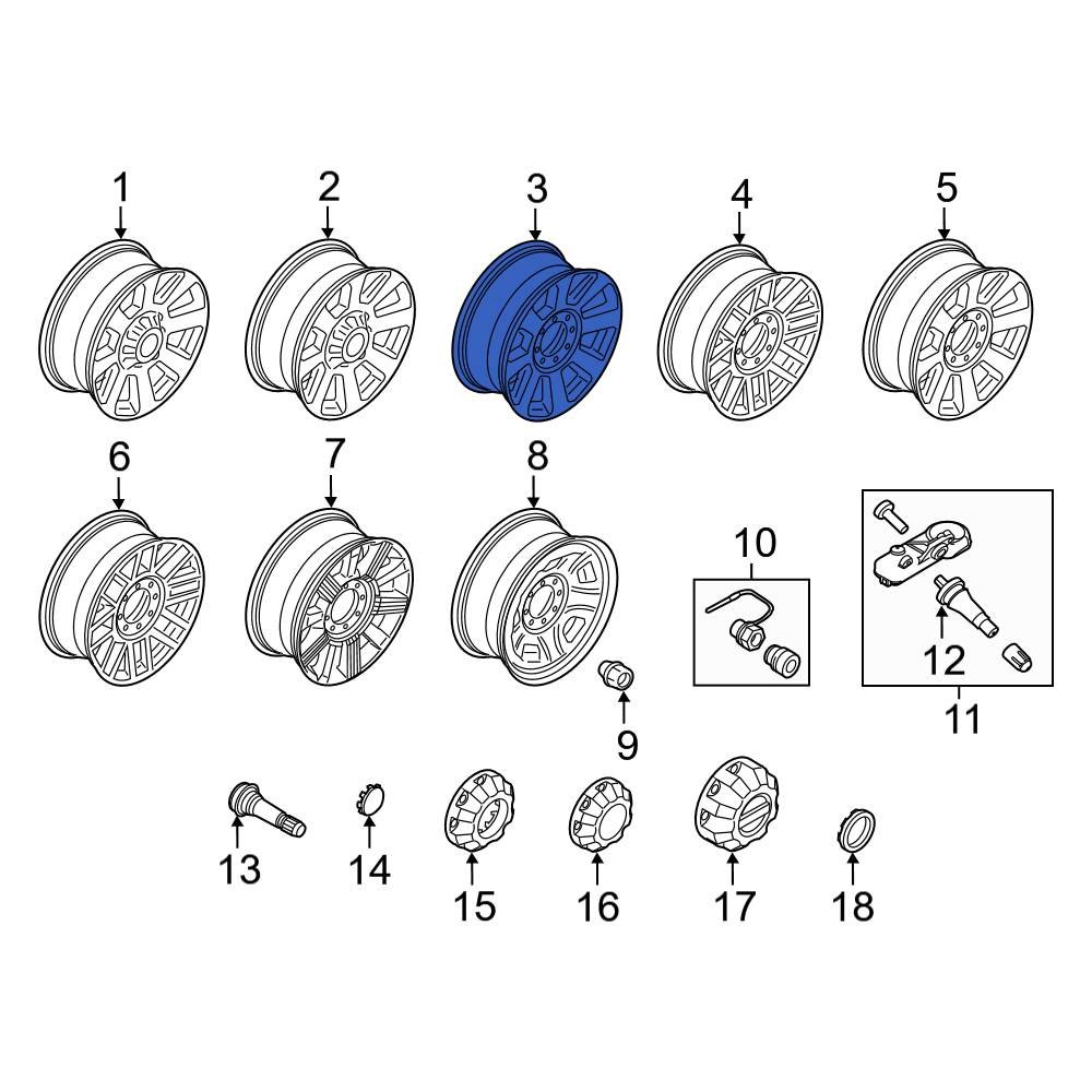 Ford OE HC3Z1007J - Wheel