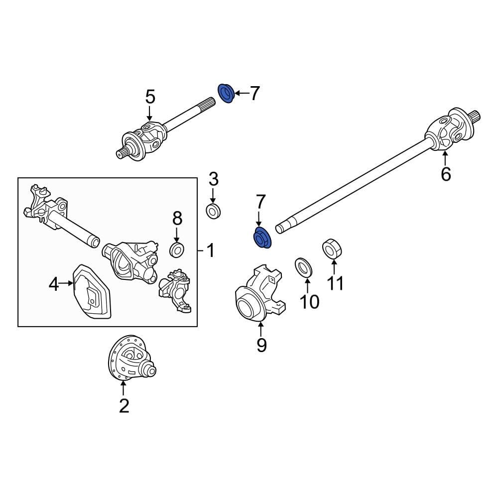 Ford OE AC3Z1S175A - Drive Axle Shaft Seal