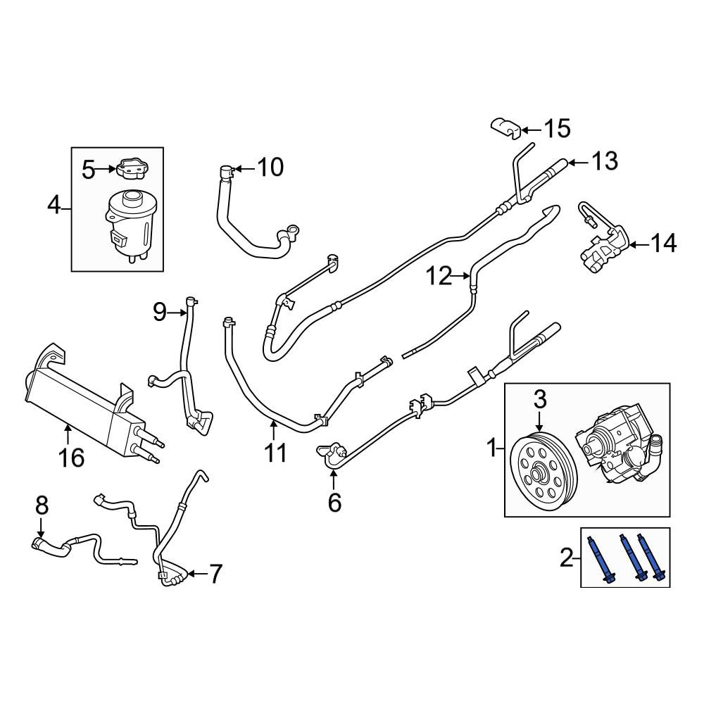 Ford OE W706447S437 - Power Steering Pump Mounting Bolt