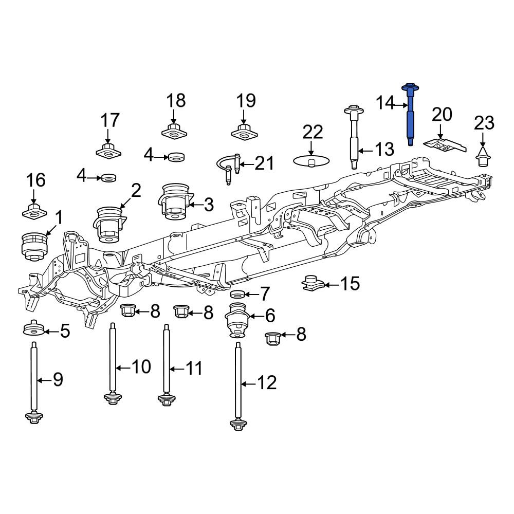 Ford OE W718818S902 - Rear Truck Bed Floor Bolt