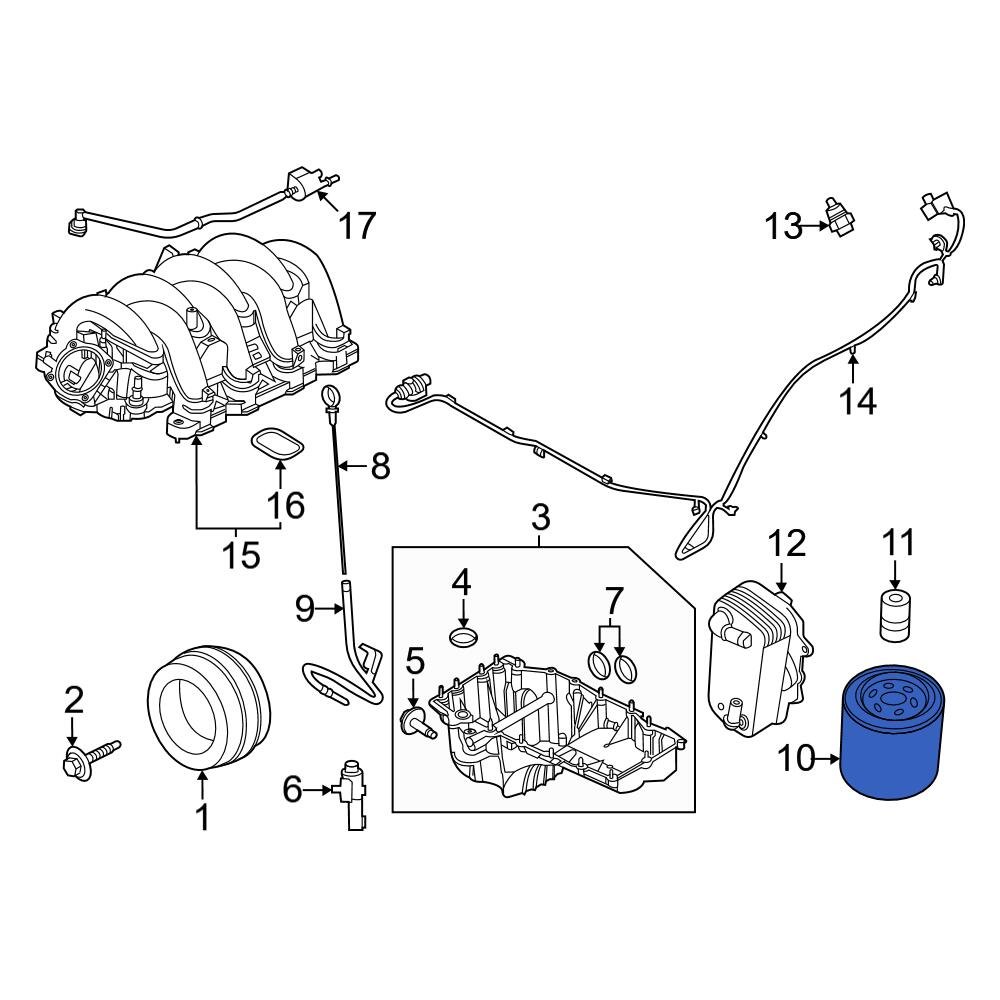 Ford OE F1AZ6731BD - Engine Oil Filter