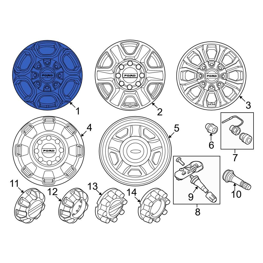 Ford OE PC3Z1007E - Wheel
