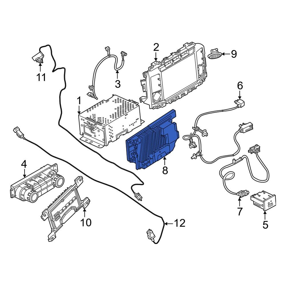 Ford OE PU5Z14G371BT - GPS Navigation Control Module