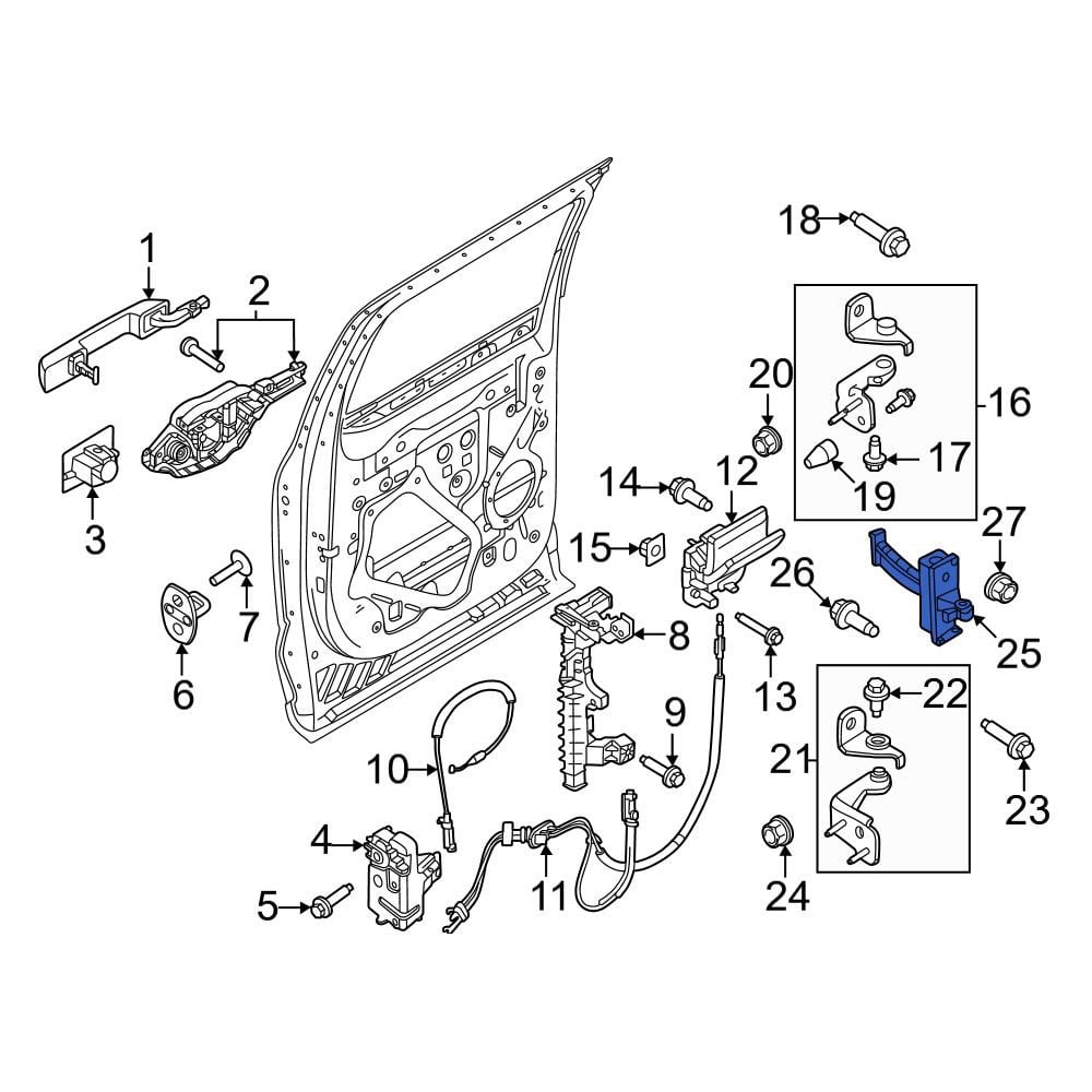 Ford OE ML3Z1627204A - Rear Door Check