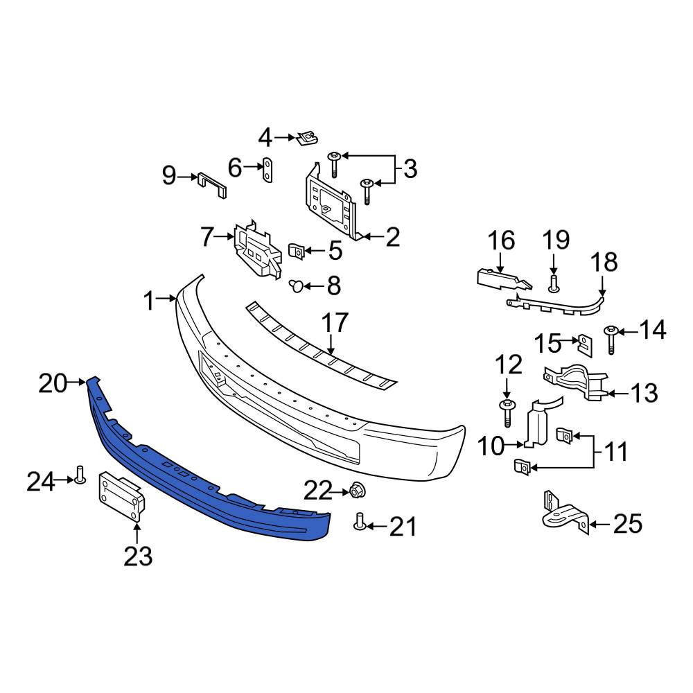 Ford OE HC3Z17626AE - Front Valance Panel