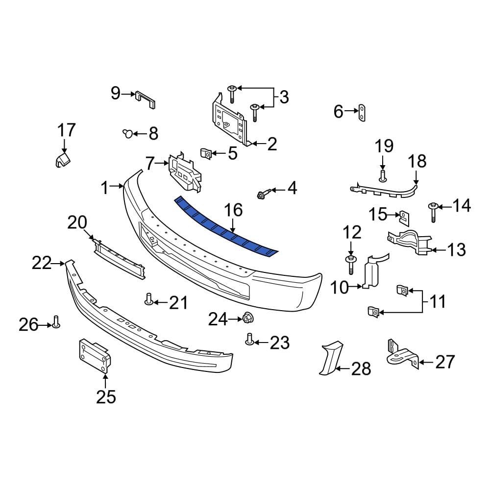Ford OE LC3Z17C829AA - Front Bumper Step Pad