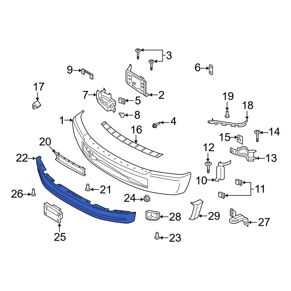 Ford OE LC3Z17626CA - Front Valance Panel