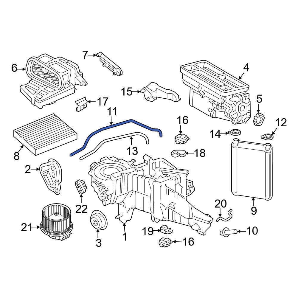 Ford OE HC3Z18472CD - HVAC Heater Hose