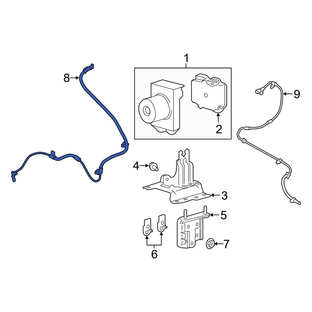 Ford OE LC3Z2C204C - Front ABS Wheel Speed Sensor