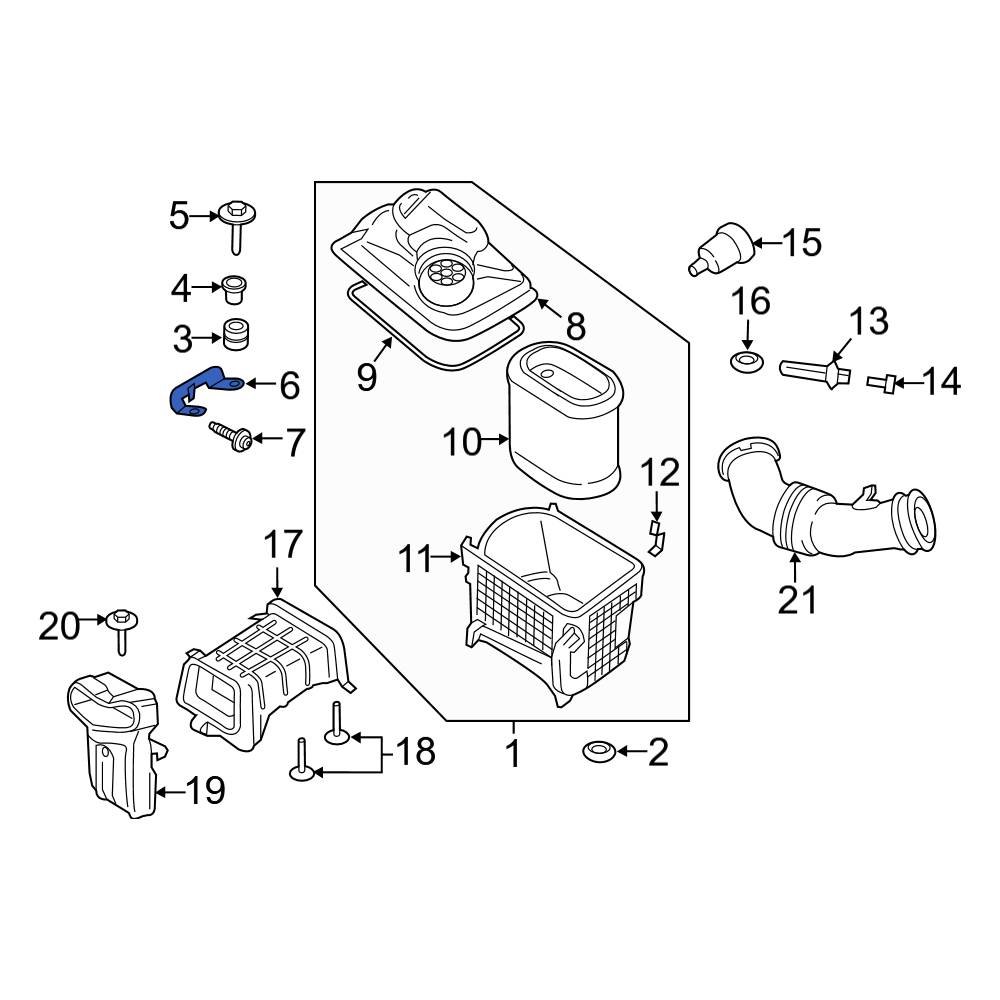 Ford OE HC3Z9647A - Air Cleaner Bracket