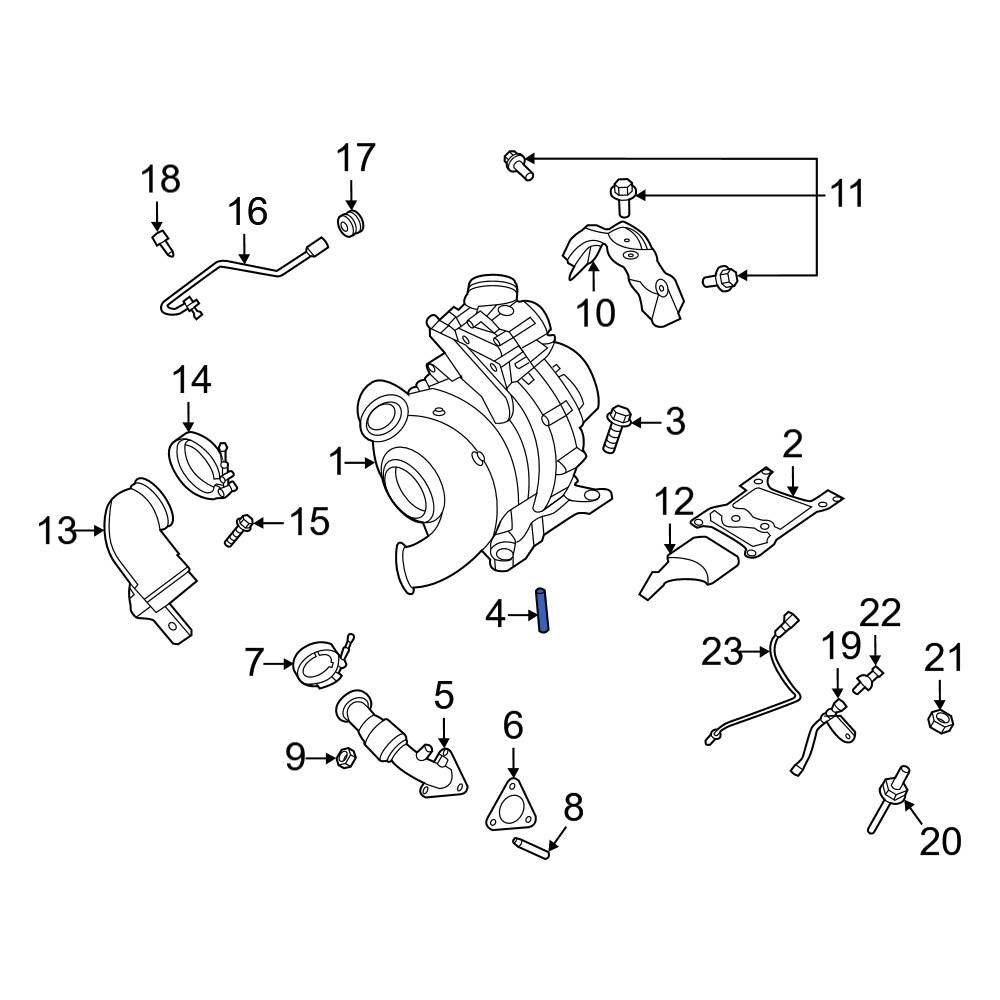 Ford OE HC3Z6C683A - Turbocharger Boost Pressure Solenoid Filter