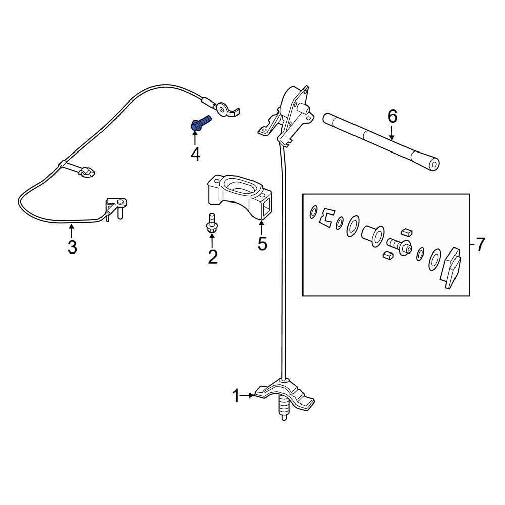Ford OE W500443S439 - Spare Tire Bolt