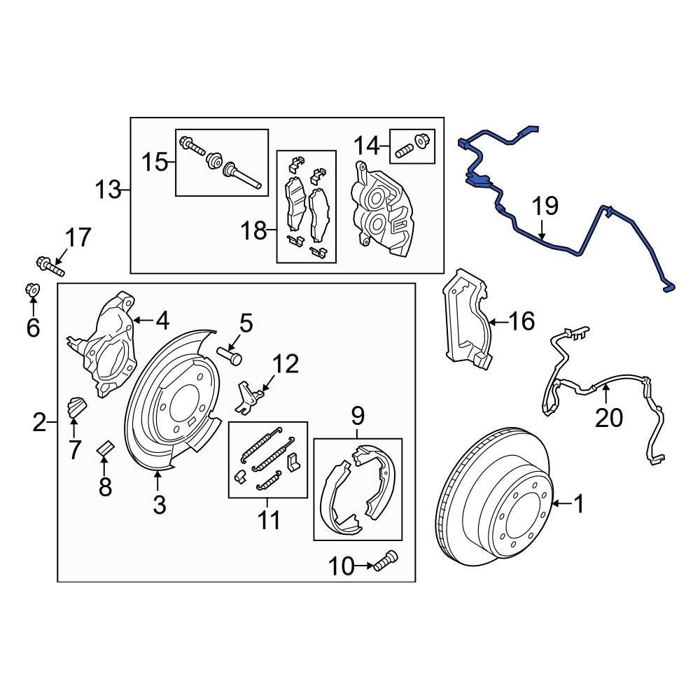Ford OE HC3Z2A040B - ABS Pressure Hose
