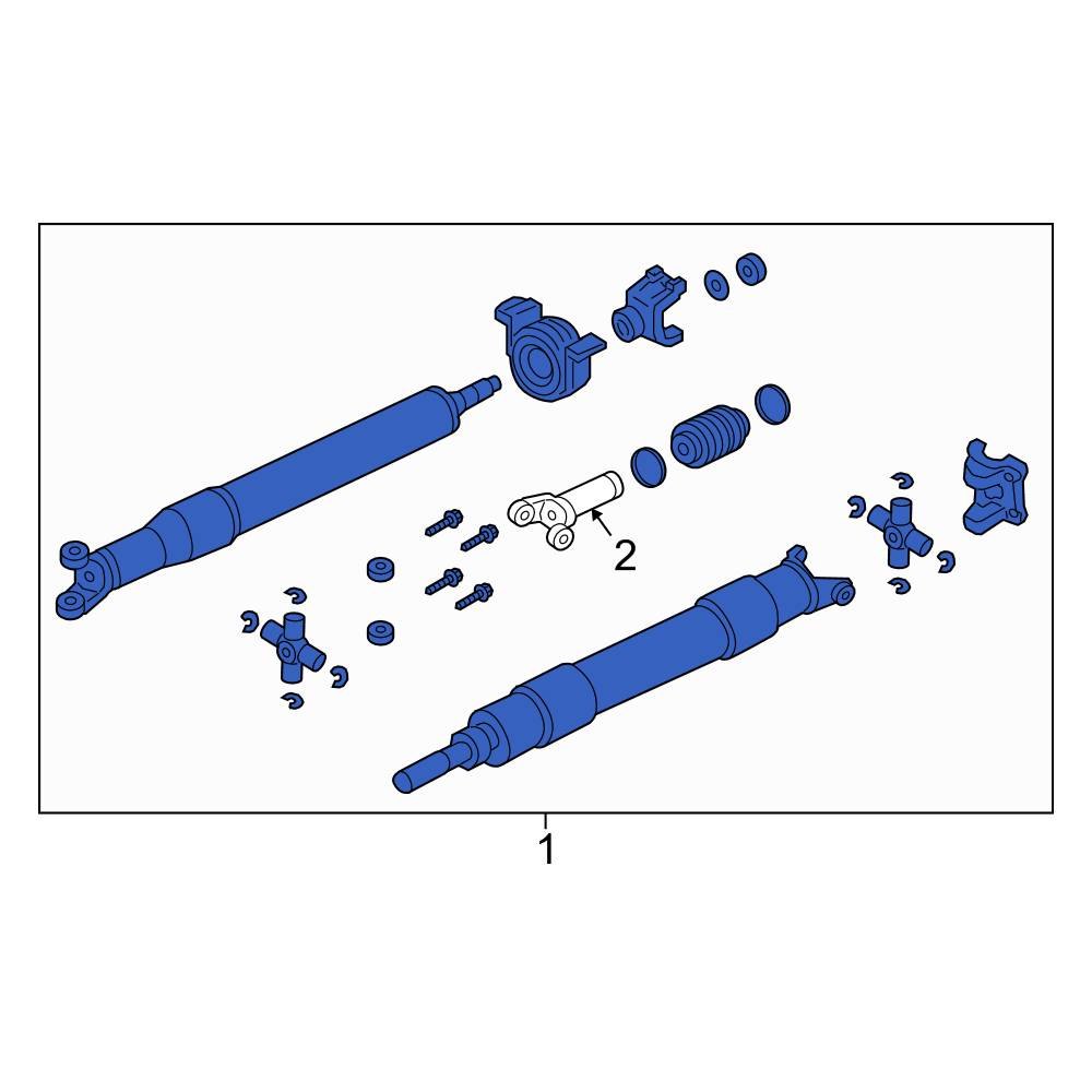 Ford OE HC3Z4A376B - Front Drive Shaft