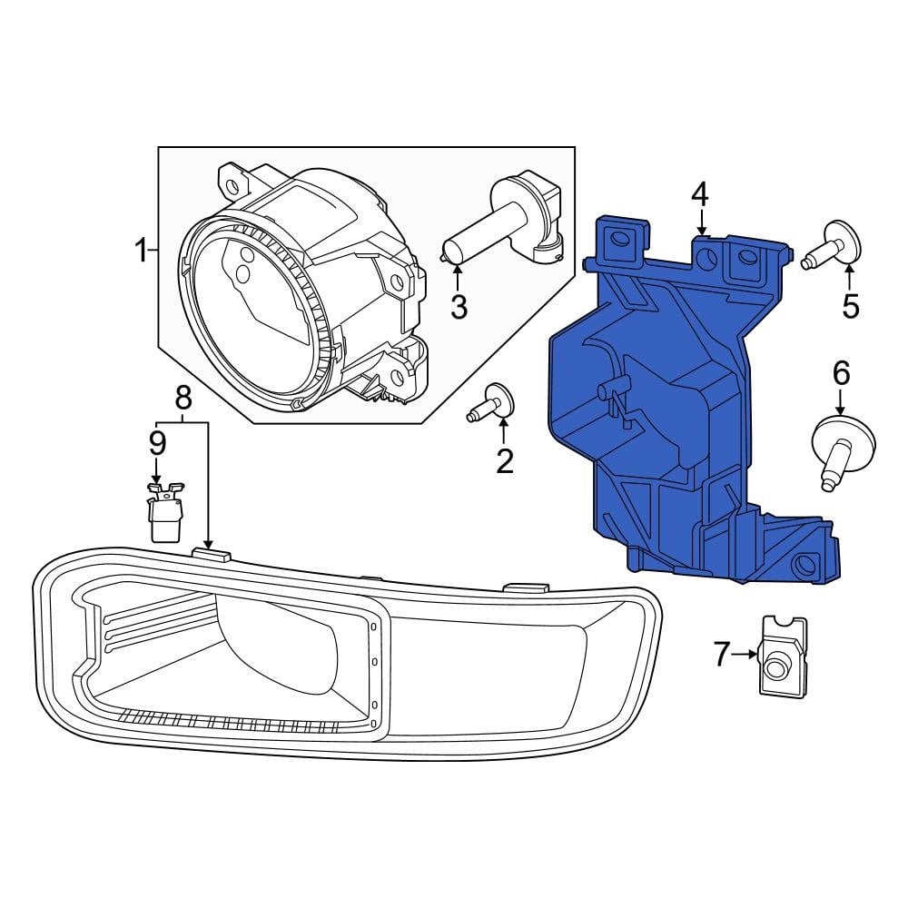 Ford OE PC3Z15266C - Left Fog Light Bracket