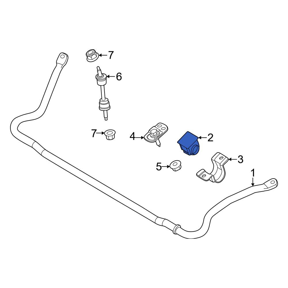 Ford OE HC3Z5484D - Suspension Stabilizer Bar Bushing