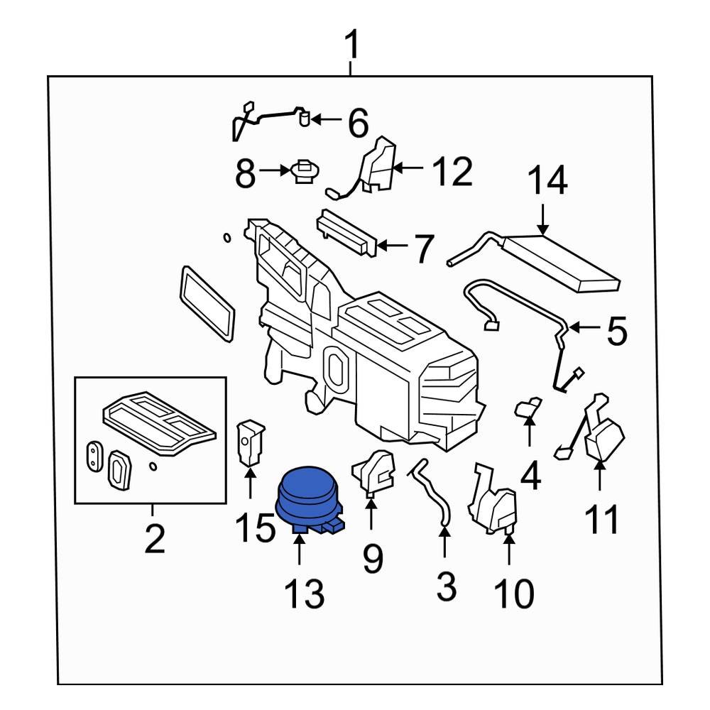 Ford OE 7T4Z19805A - HVAC Blower Motor