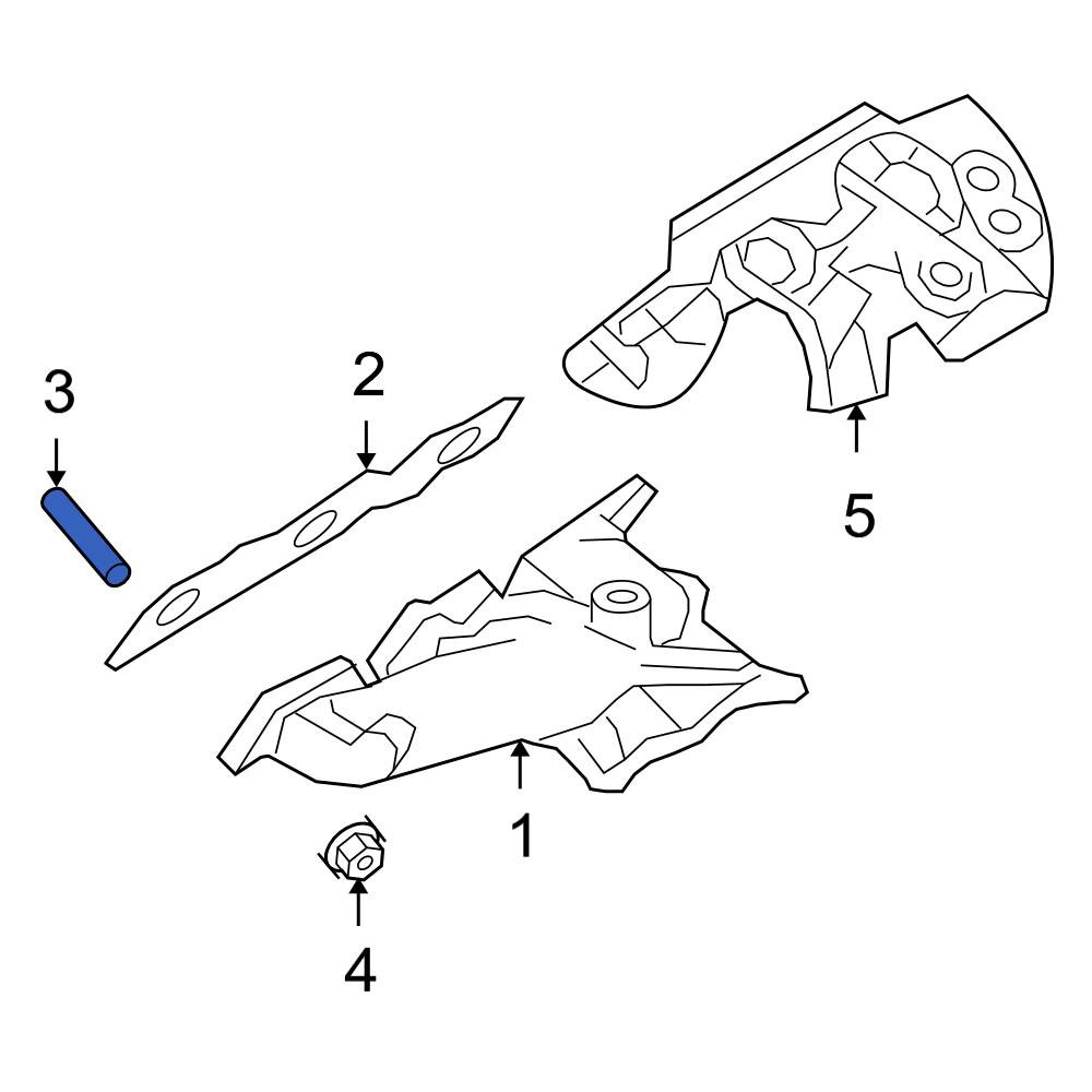 Ford OE W712244S300 - Exhaust Manifold Stud