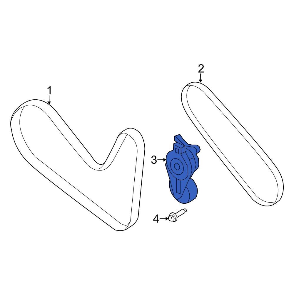 Ford OE BT4Z6B209B - Accessory Drive Belt Tensioner Assembly
