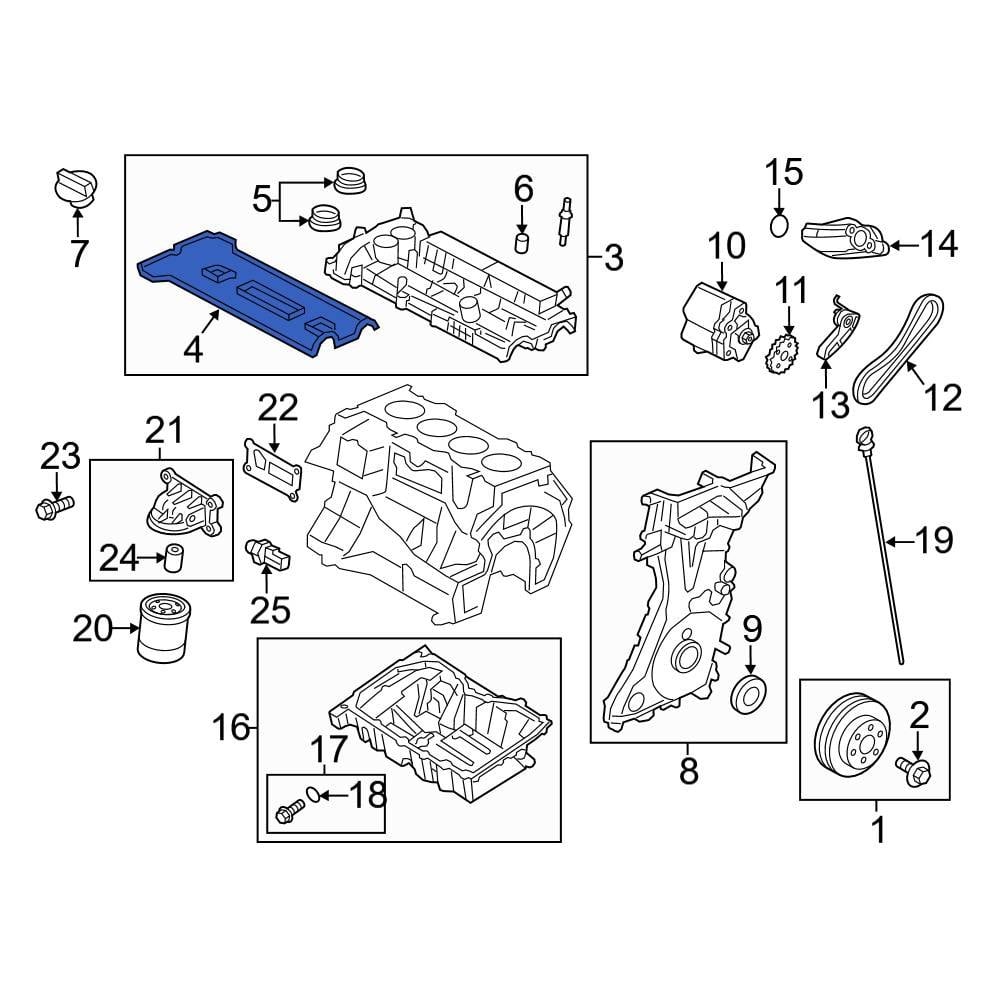 Ford OE BB5Z6584A - Engine Valve Cover Gasket