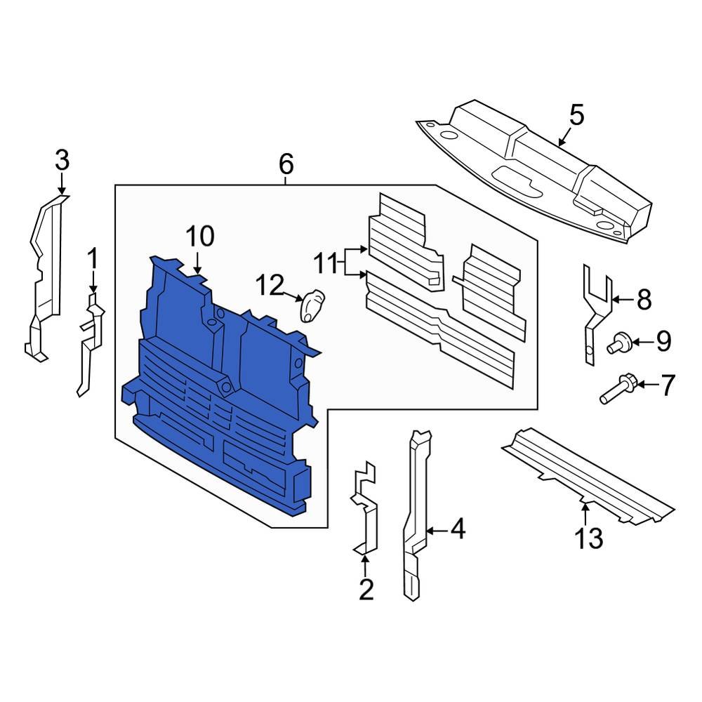 Ford OE KT4Z8B455A - Radiator Shutter Assembly