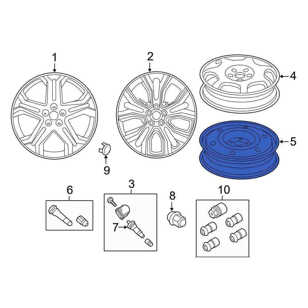 Ford OE FT4Z1015A - Wheel