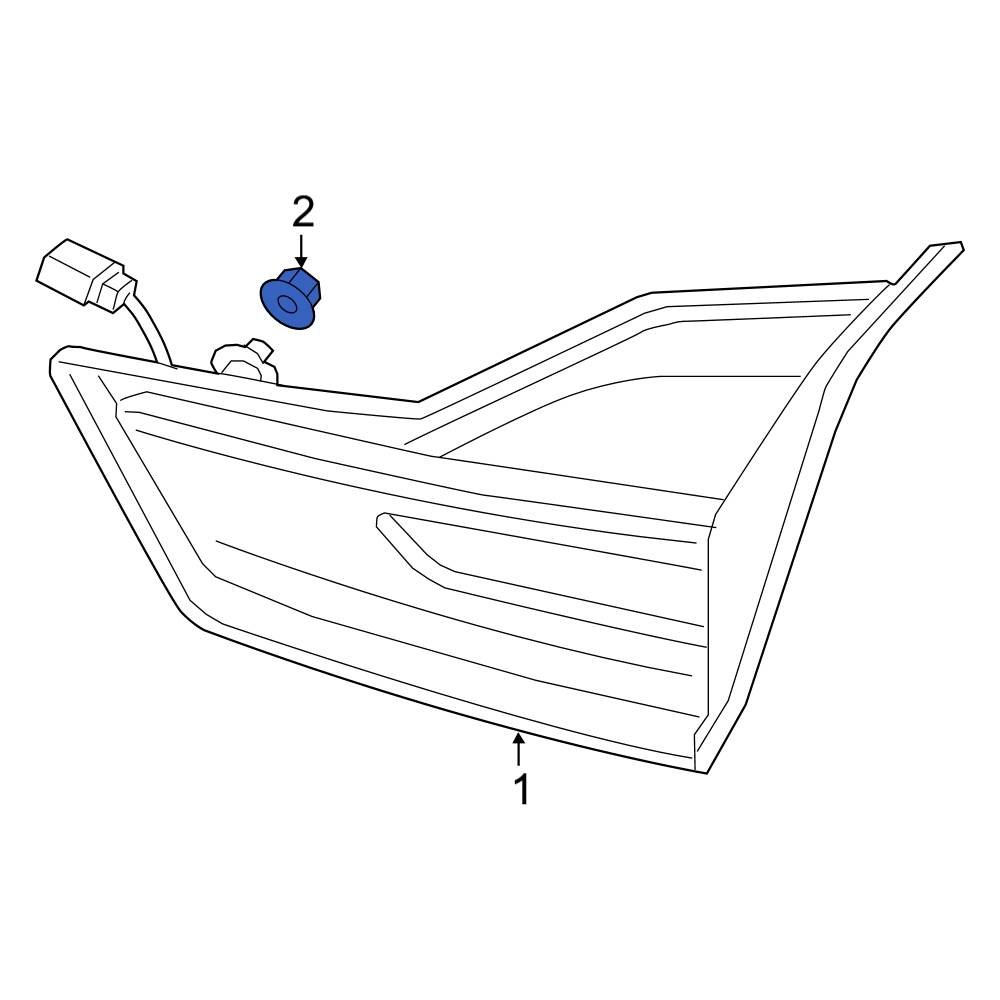 Ford OE W717430S300 - Back Up Light Assembly Nut