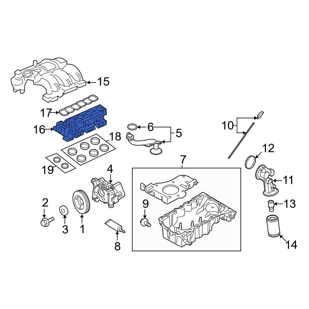 Ford OE CT4Z9424C - Lower Engine Intake Manifold