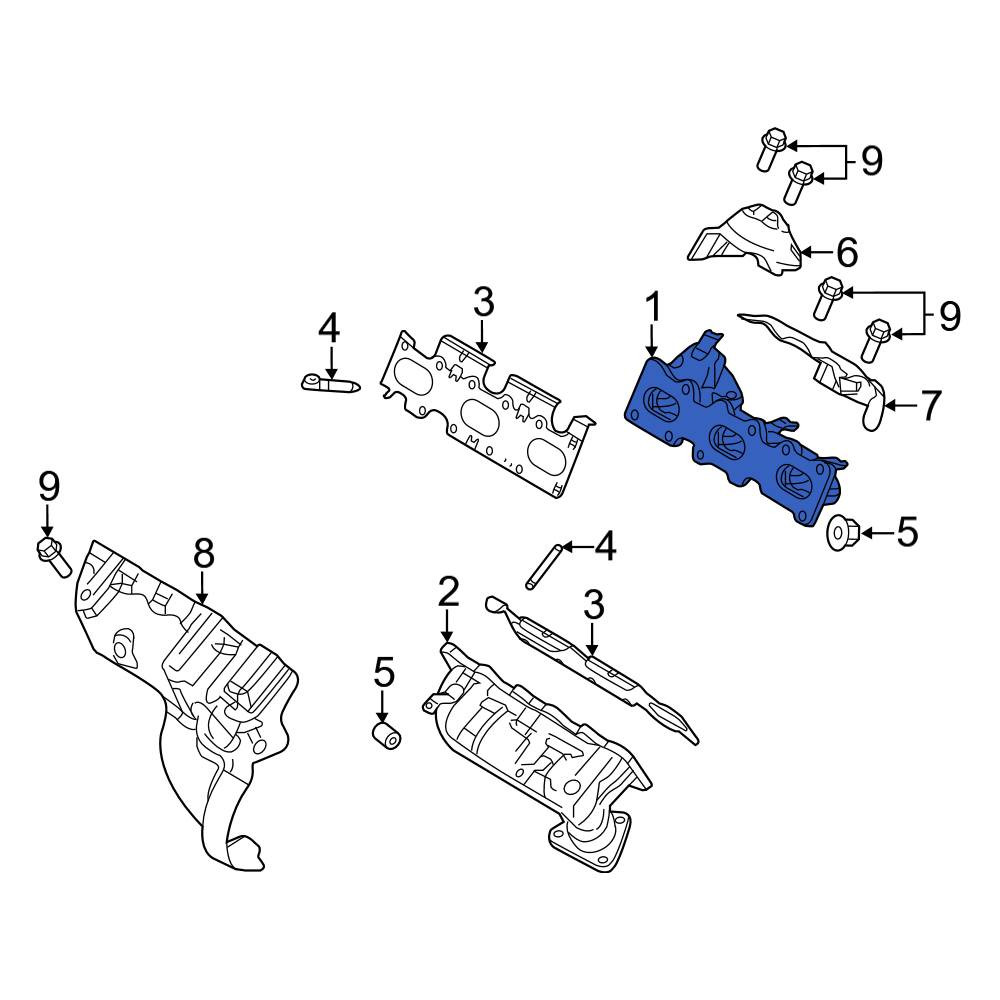 Ford OE DA5Z9430A - Right Exhaust Manifold