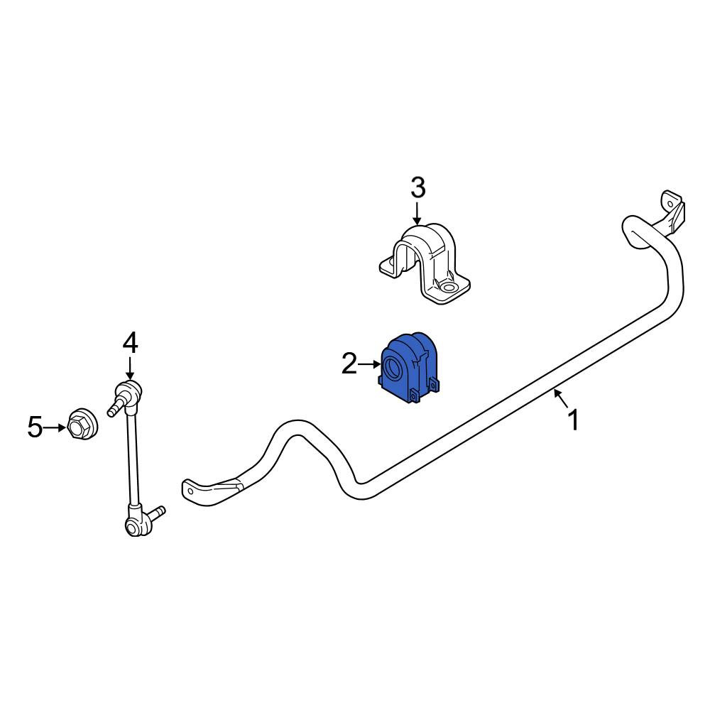 Ford OE AA8Z5484A - Front Left Suspension Stabilizer Bar Bushing