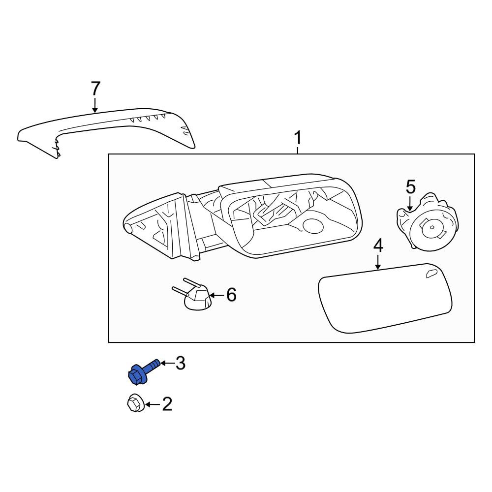 Ford OE W705968S439 - Door Mirror Bolt