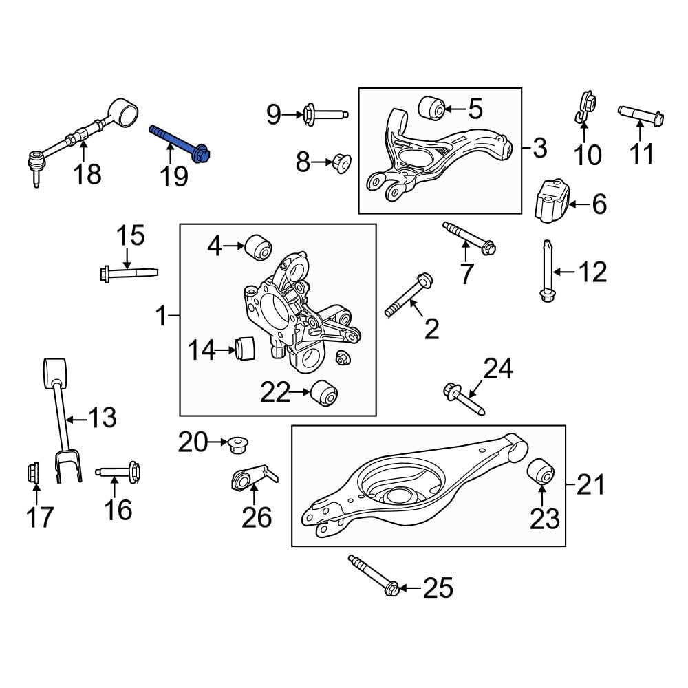 Ford OE W715179S439 - Lower Suspension Control Arm Bolt