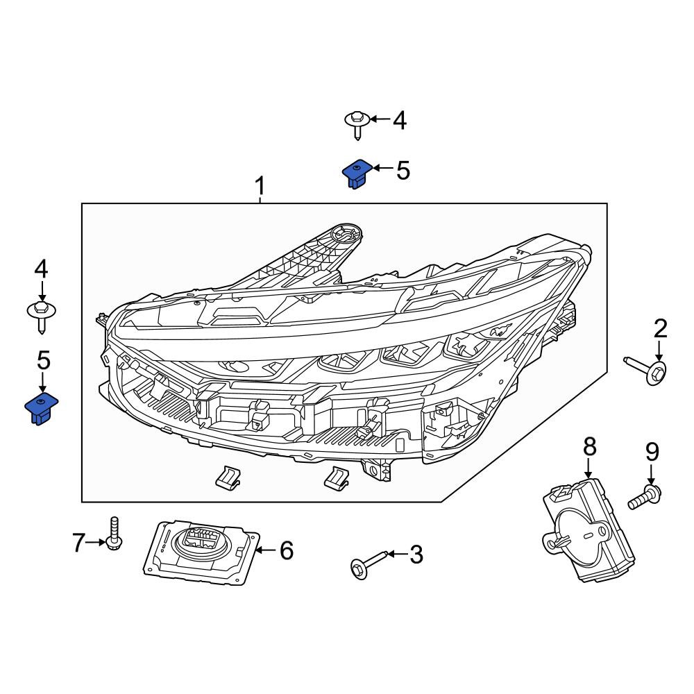 Ford OE W719375S300 - Headlight Mounting Nut