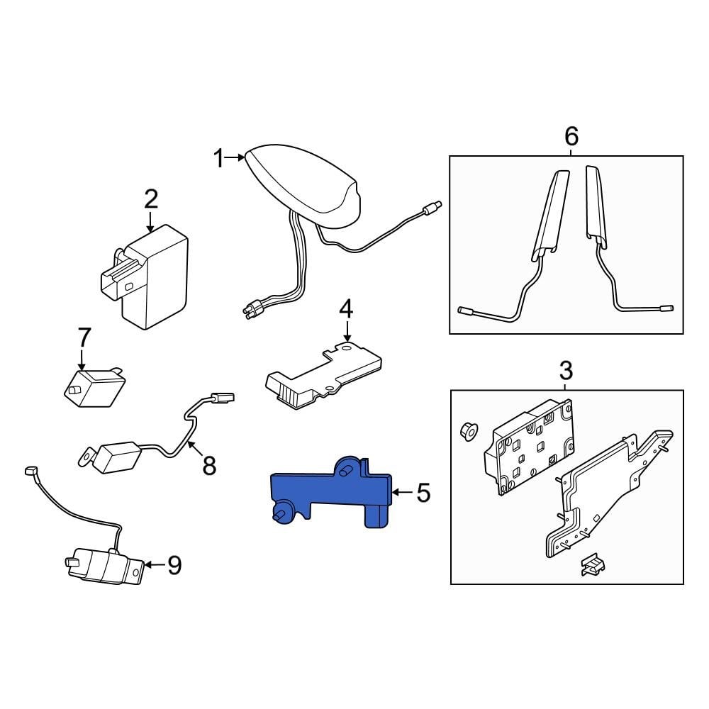 Ford OE DS7Z19D596A - Center Front Keyless Entry Antenna